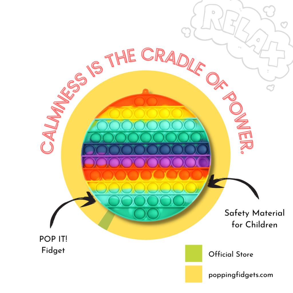 Pop It Jumbo Round Shape Popping Fidget Anti Stress Toys | Popping Fidgets