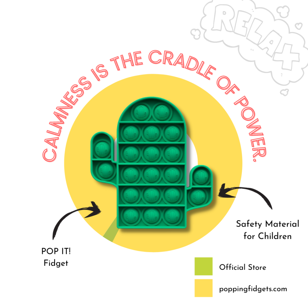 Cactus Pop It Fidget Anti Stress Toys | Popping Fidgets