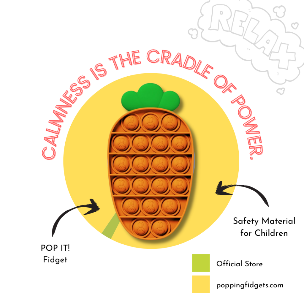 Carrot Pop It Fidget Anti Stress Toys | Popping Fidgets