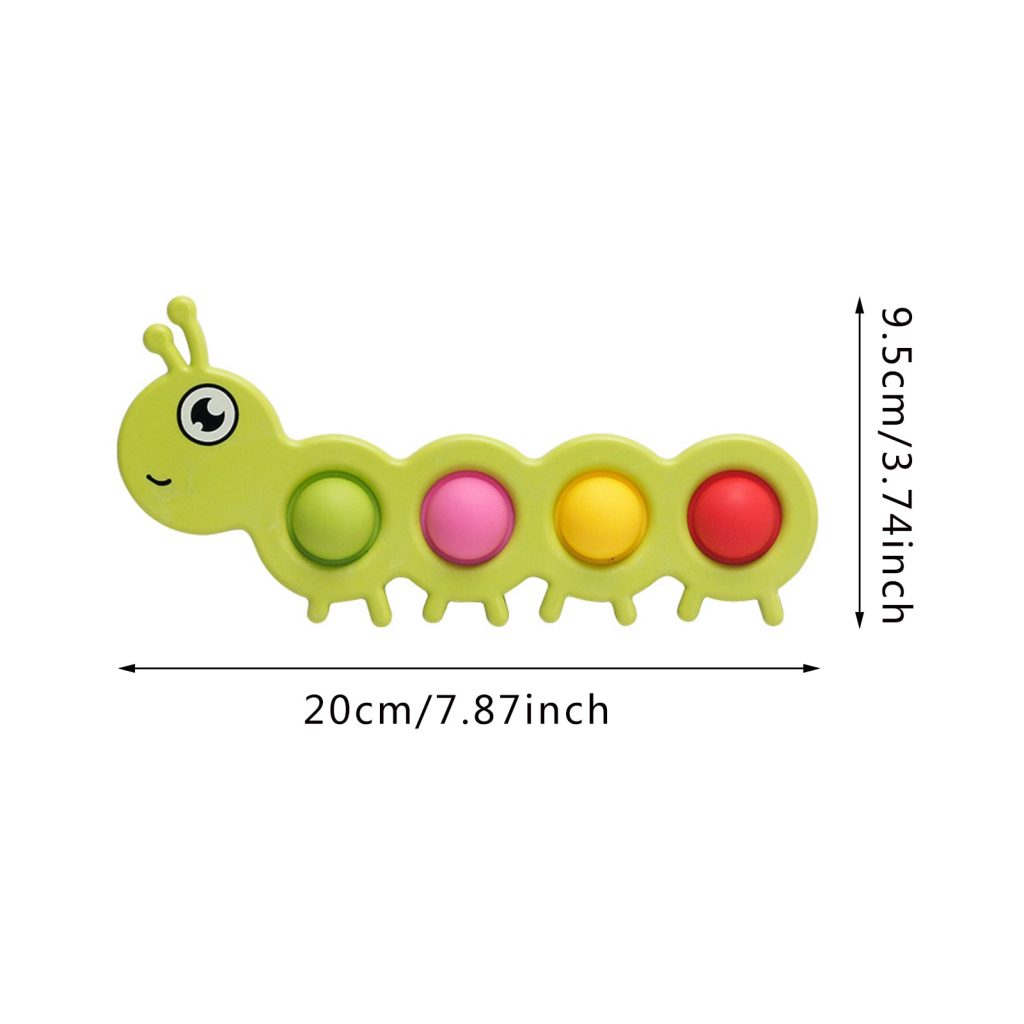 Worm Simple Dimple Fidget Toy Popping Fidget Stress Relief Toys ...