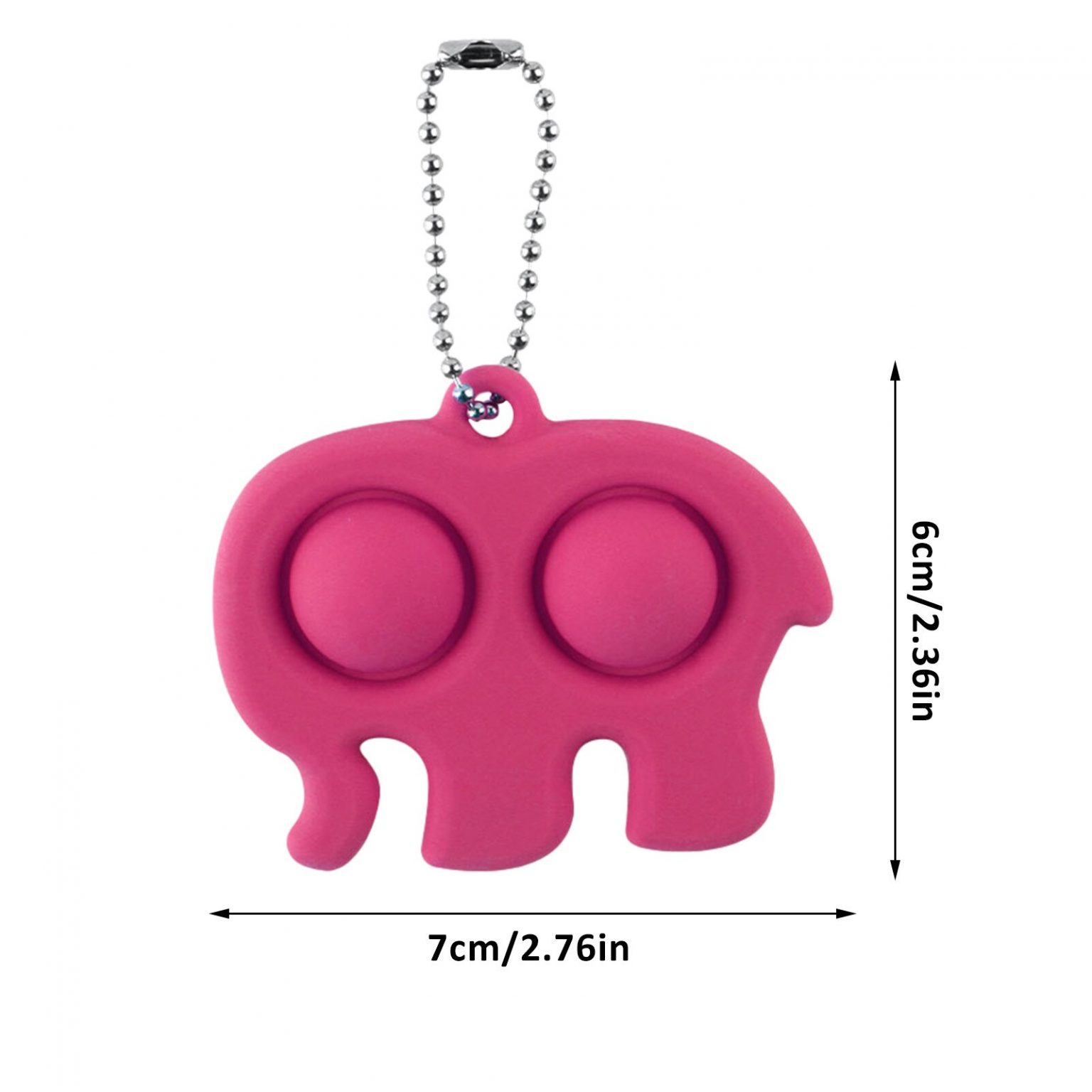 Elephant Keychain Pop It Fidget Anti Stress Toys | Popping Fidgets