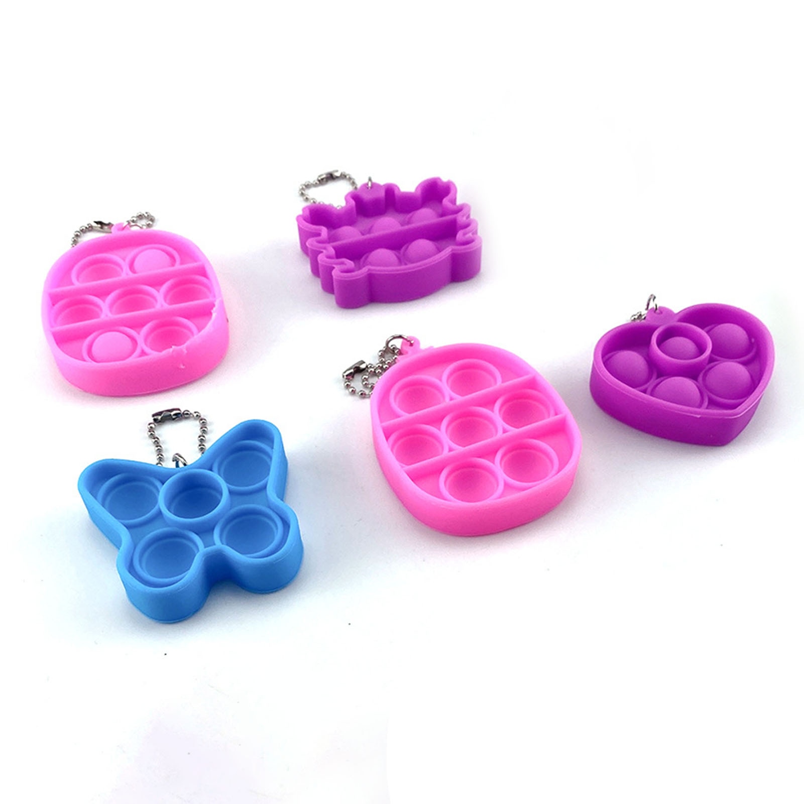 Crab Keychain Pop It Fidget Anti Stress Toys | Popping Fidgets