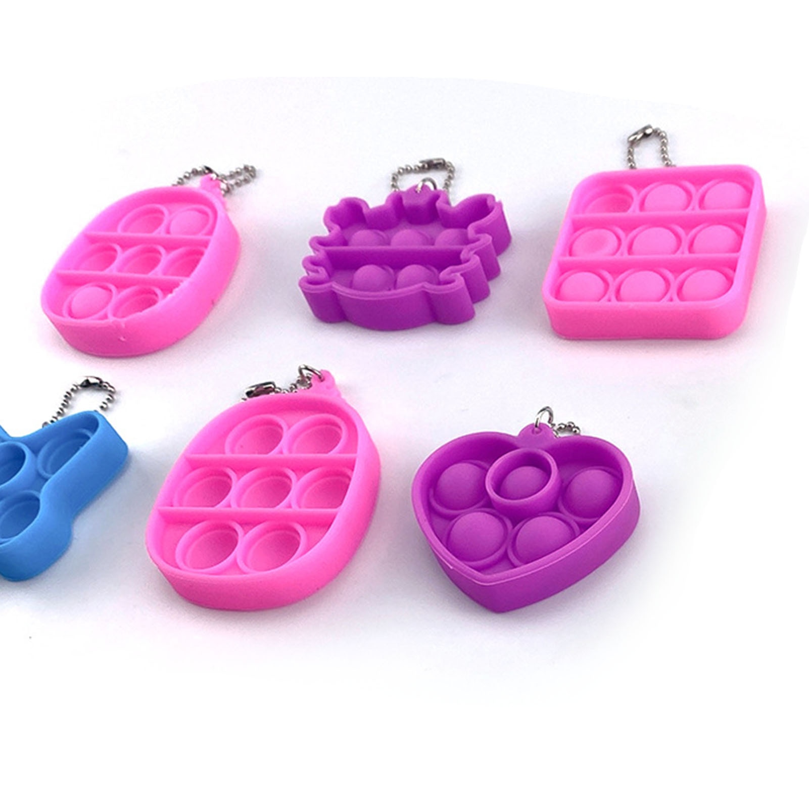 Crab Keychain Pop It Fidget Anti Stress Toys | Popping Fidgets