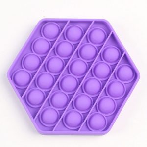 Hexagon Shape Pop It Fidgets Stress Relief Toys | Popping Fidgets