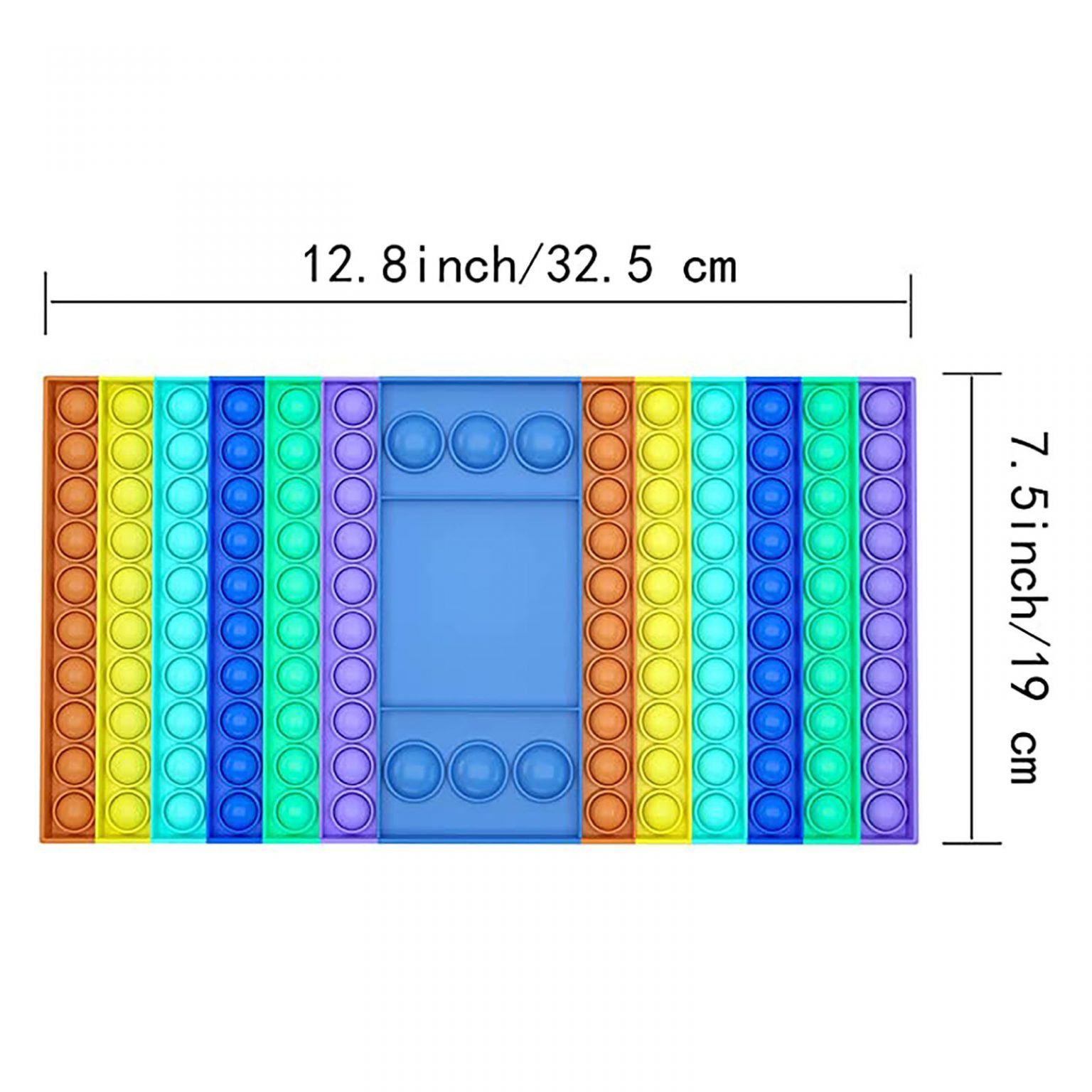 Pop It Jumbo Rectangle Pop-it Anti Stress Toy | Popping Fidgets