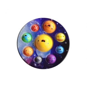Cute Solar System Pop It Fidget Dimple Simple Anti Stress Toy | Popping ...