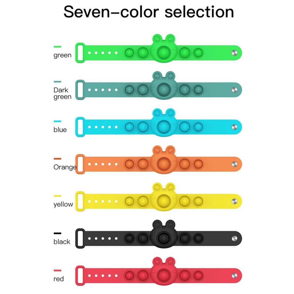 Frog Bracelet Pop It Fidget Toys For Stress Relief | Popping Fidgets