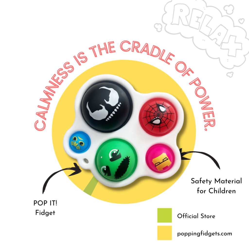 Cute Faces Simple Dimple Fidget Popping Fidget Stress Relief Toys ...