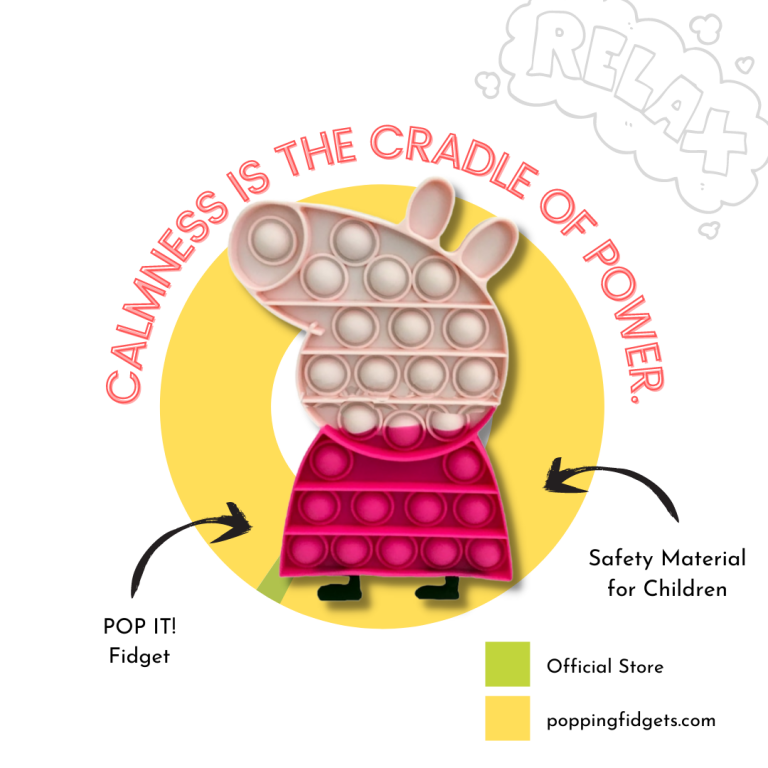 Peppa Pig Pop It Fidget Simple Dimple Anti Stress Toy | Popping Fidgets