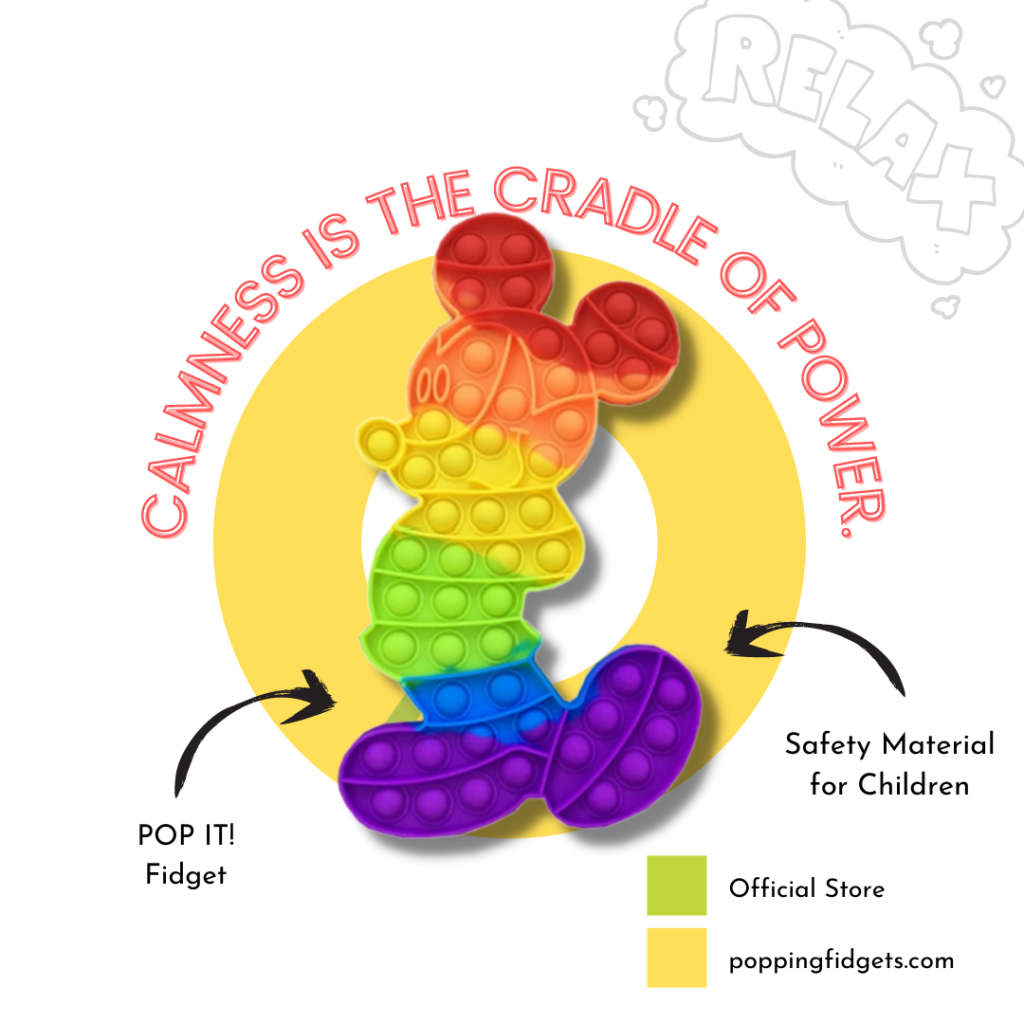 Pop It Jumbo Mickey Mouse Pop It Fidget Simple Dimple Anti Stress Toy ...