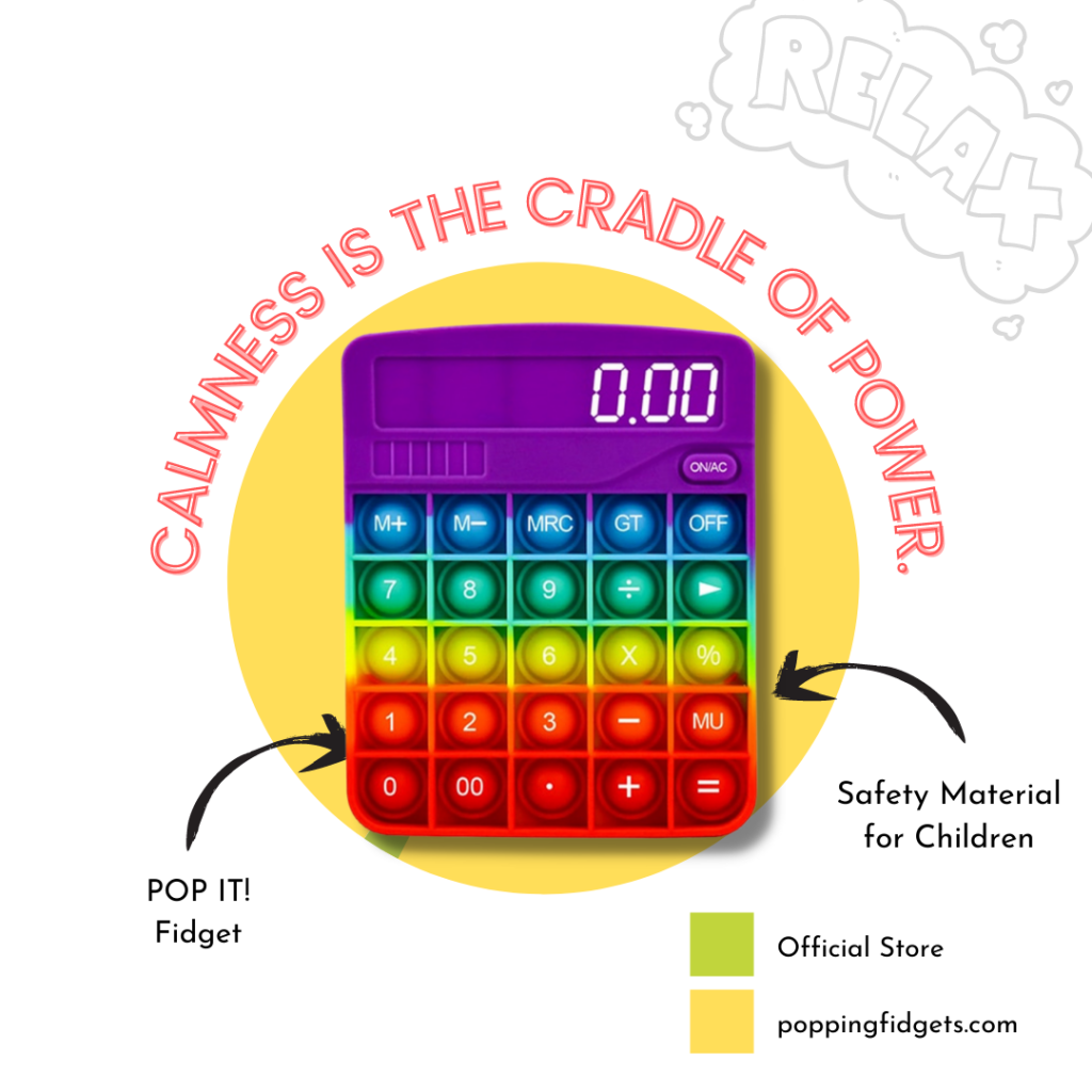 Calculator Pop It Fidget Toys | Popping Fidgets